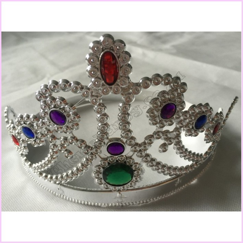 Tiara Plastic Silver Gems Wholesale Theme Party Products and ...